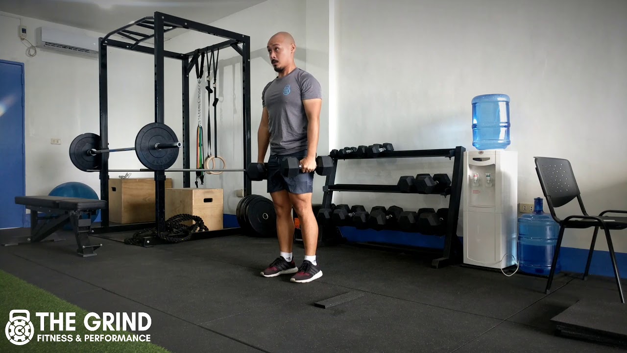 Half Burpee - Weighted DB - YouTube