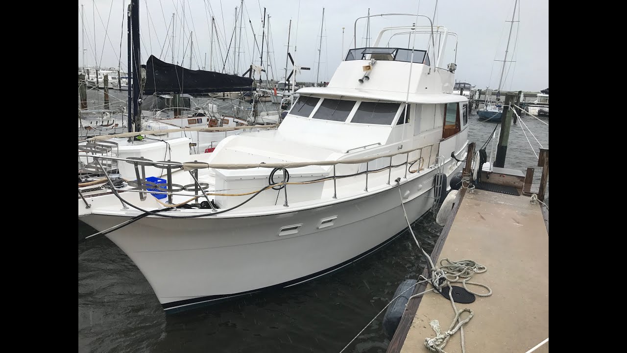 Hatteras 53 ft Motor Yacht Walk Thru - YouTube