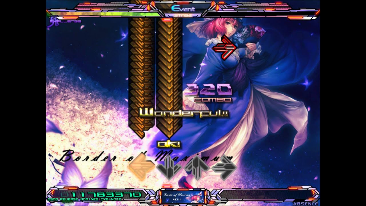 【東方】 Touhou Stepmania - Border of Maximum - FC Challenge - YouTube