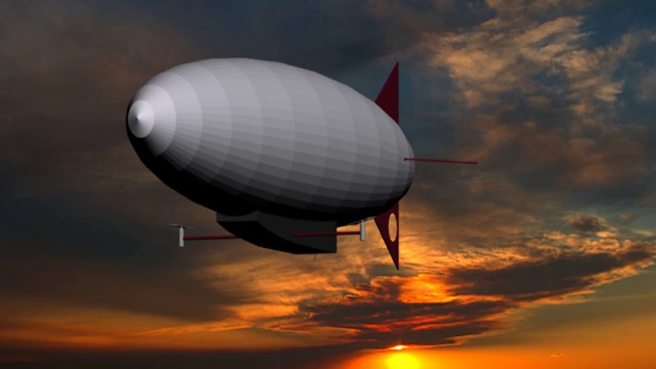 3ds Max Animated Zeppelin - YouTube