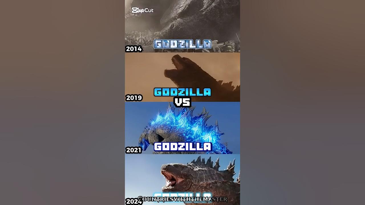 Godzilla 2014 vs Godzilla 2019 vs Godzilla 2021 vs Godzilla pre evolved 2024 #godzilla #edit # ...