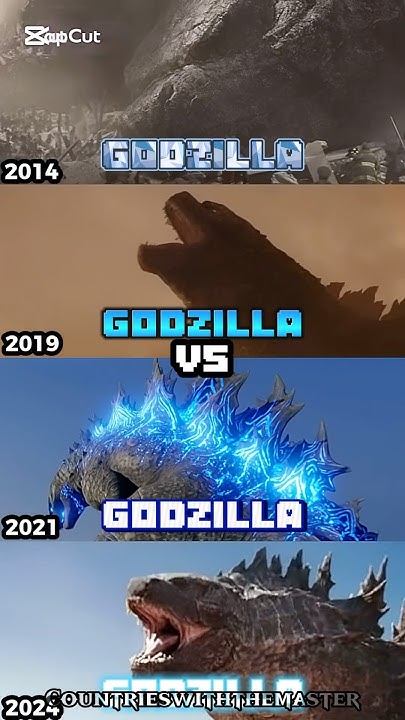 Godzilla 2014 vs Godzilla 2019 vs Godzilla 2021 vs Godzilla pre evolved 2024 #godzilla #edit # ...