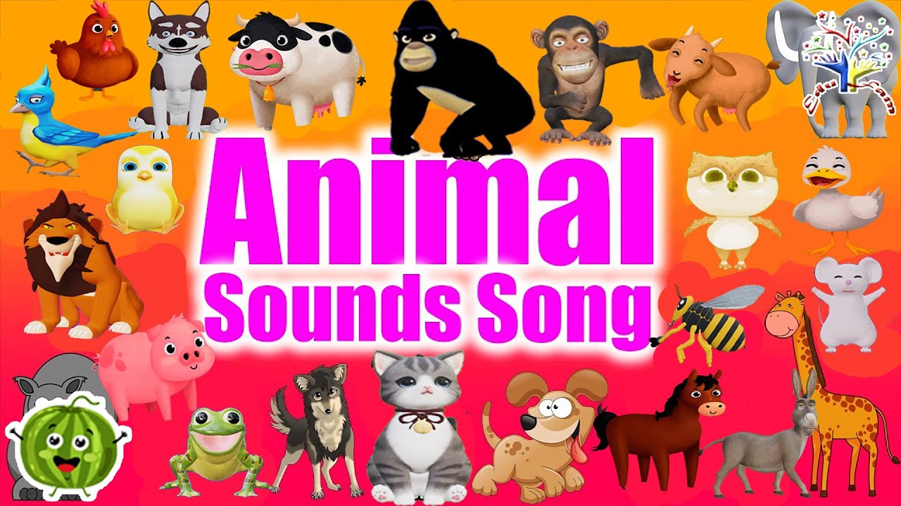 The Animal Sounds Song AW2AC2 | What sounds does the animals make ...