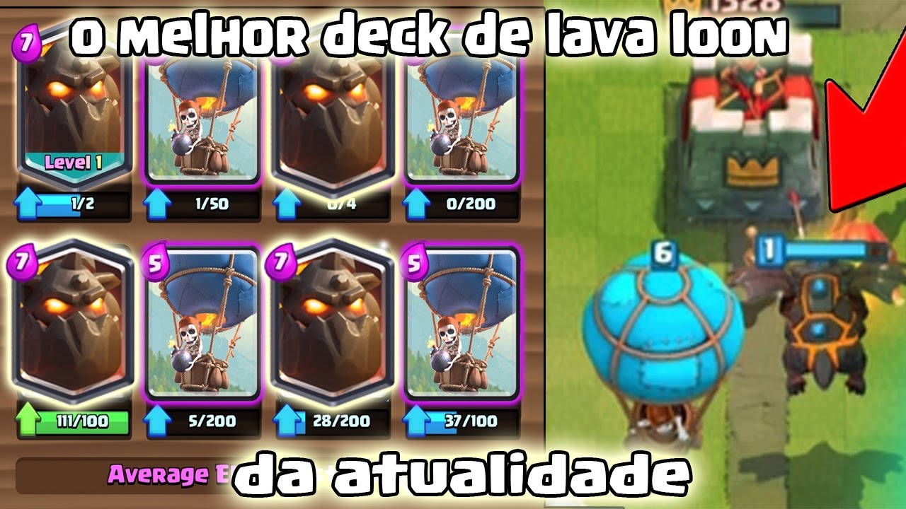 COMO CHEGAR NA LENDARIA COM DECK DE LAVA LOON-CLASH ROYALE - YouTube