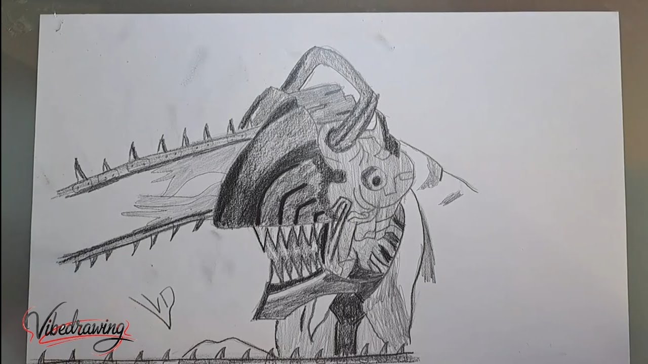 How to draw Chainsawman step by step / Draw tutorial - YouTube