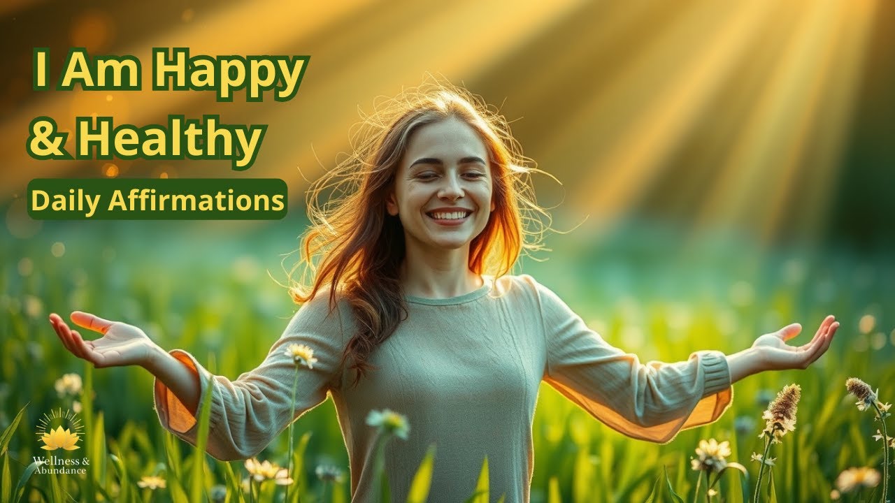 I Am Happy and Healthy | Daily Affirmations for Joy & Wellness - YouTube