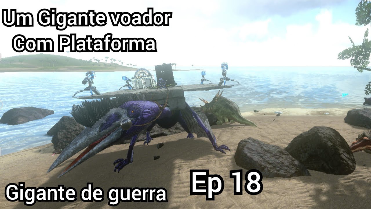 Ark Mod god - Ep 18 testando Quetzal com Plataforma contra Titan, o ...