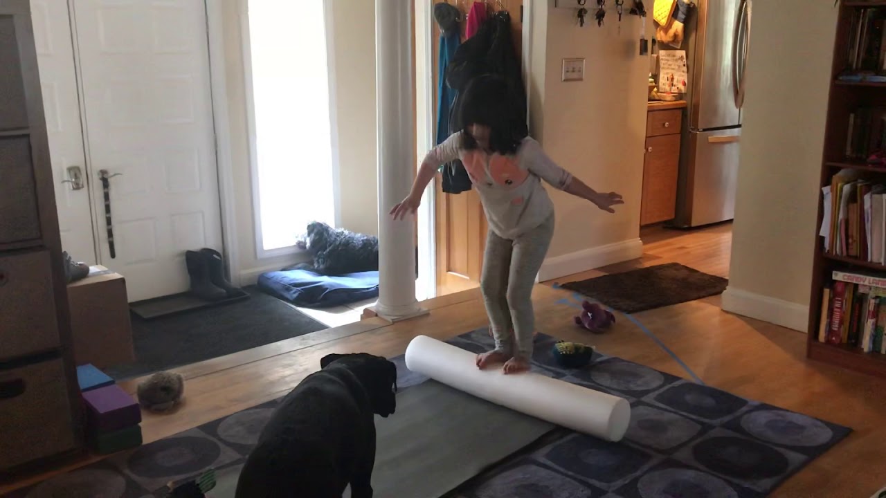 indoor log rolling - YouTube