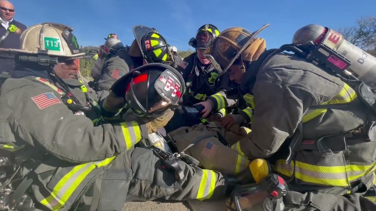 Firefighter Down CPR Drill - YouTube