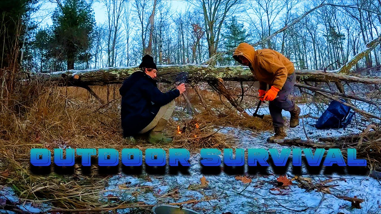 Outdoor Survival - Staying out in the cold!! - YouTube