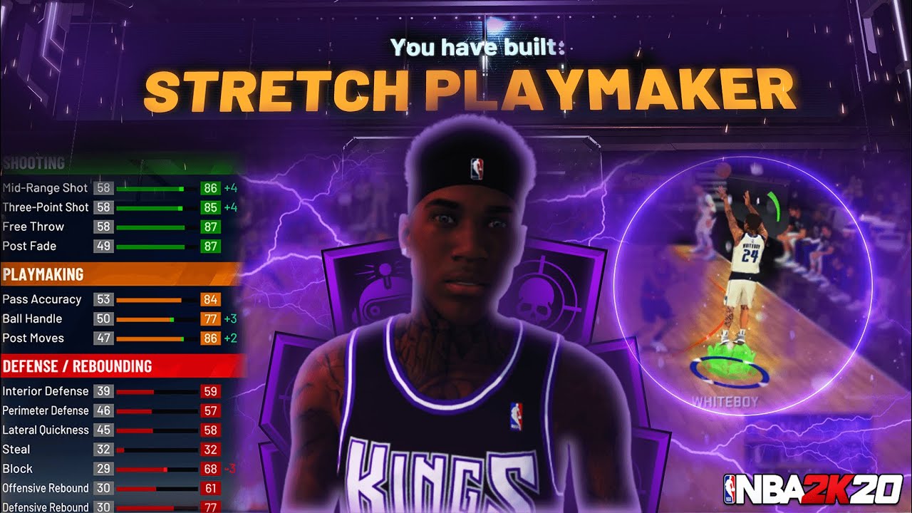 NBA 2K20 BEST STRETCH PLAYMAKER BUILD!(UNSTOPPABLE DEMIGOD STRETCH ...