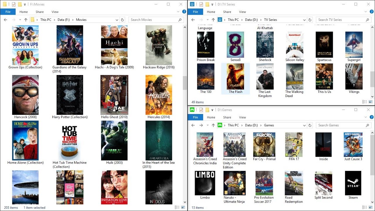 How to Change Folder Icon into [Movies/Series/Games] Poster - YouTube
