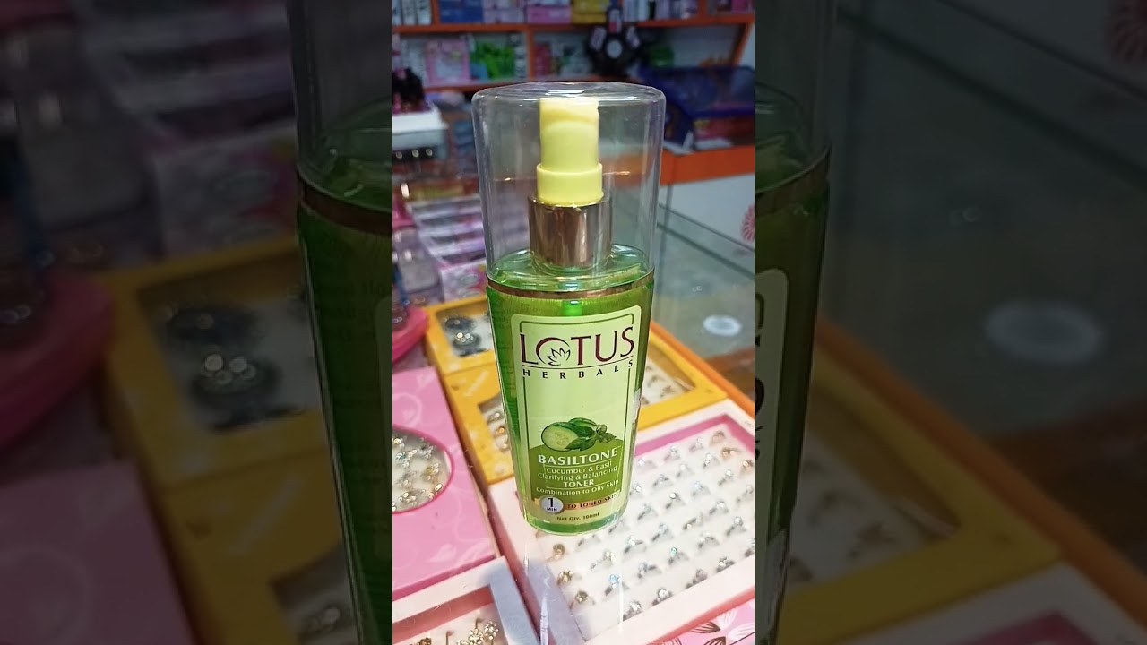 Lotus Herbals BASILTONE Cucumber & Lotus ROSETONE Rose petals Toner😊 ...