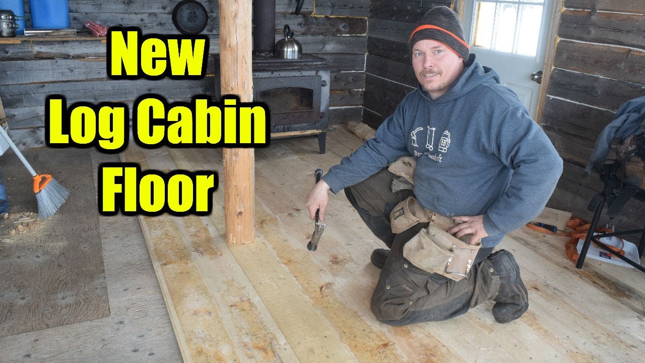 New Log Cabin Floor - YouTube