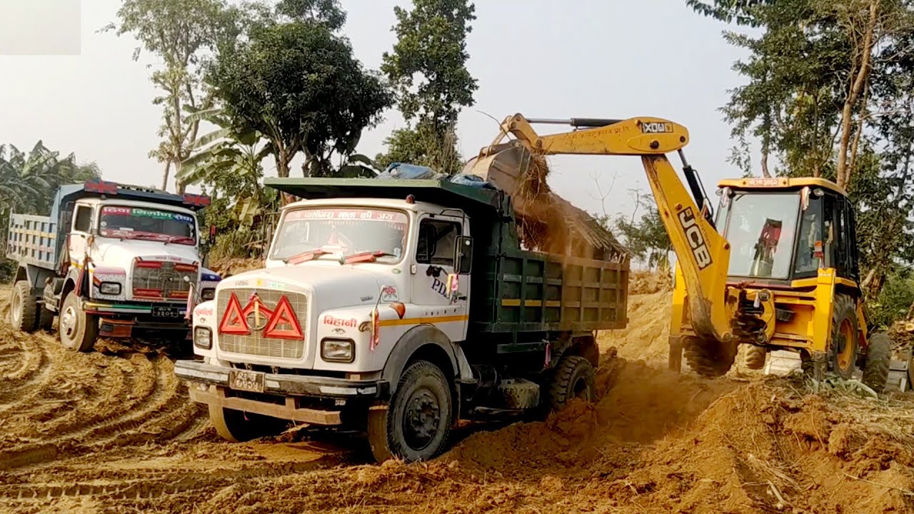 JCB Backhoe Loader - Amazing Work - Full Loading-JCB 3DX Backhoe ...