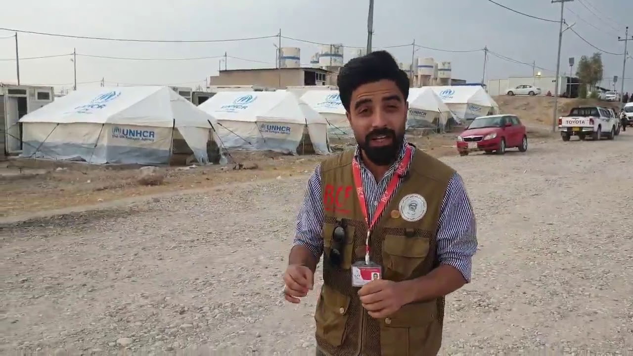 Rojava, N.E. Syrian refugees inside the Bardarash refugee camp has ...