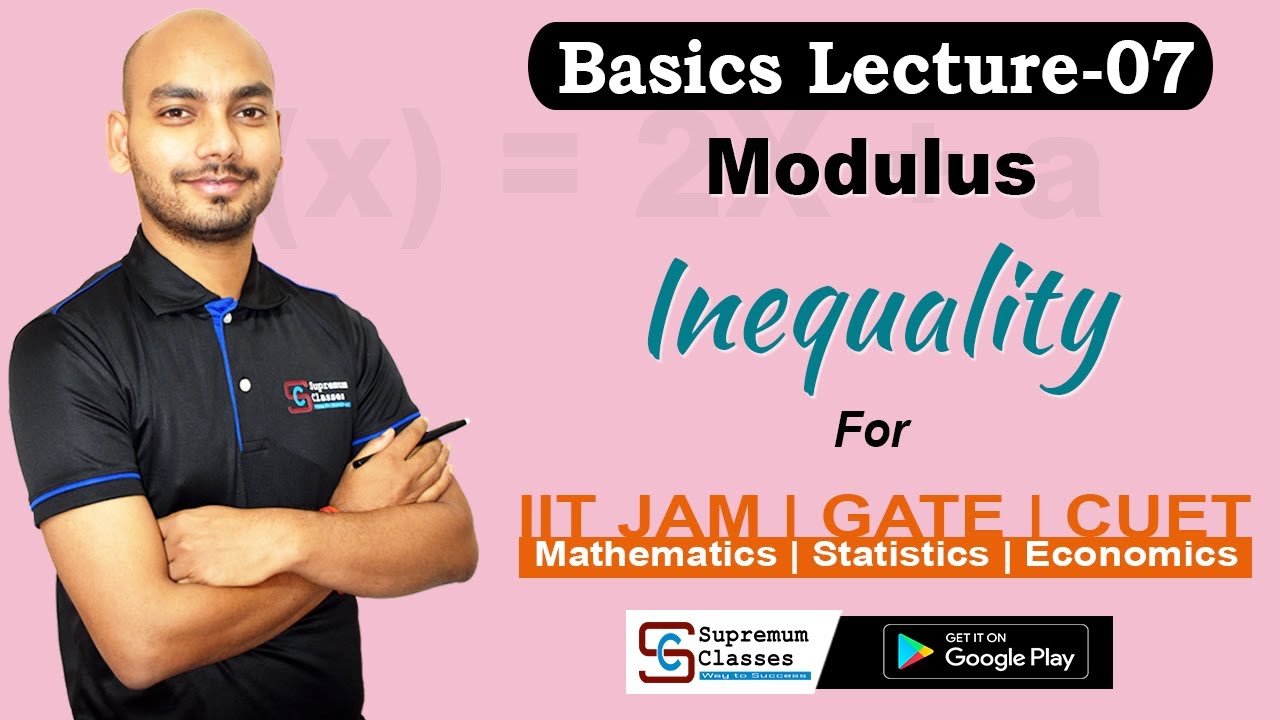 Basic Lecture 7 | Modulus Inequality | IIT JAM | CUET | GATE | Supremum ...