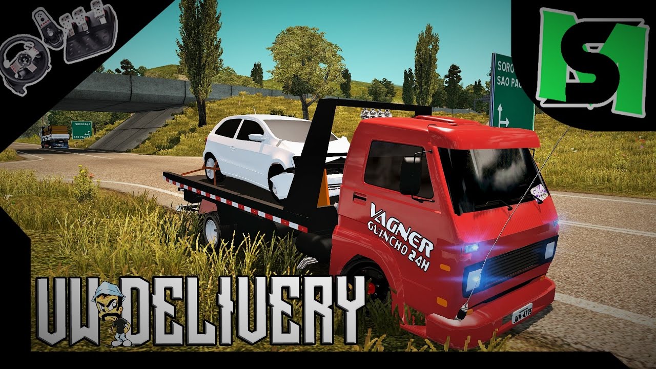 ETS2 - MOD VW DELIVERY REBOCANDO O GOLETA - YouTube