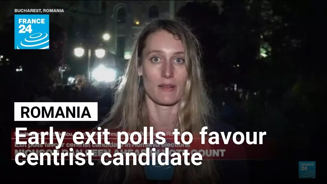 Early exit polls favour centrist candidate in Romania presidential ...