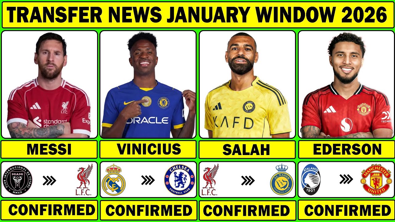 🚨 THE LATEST CONFIRMED TRANSFER NEWS JANUARY WINDOW 2026 | Vinicius ...