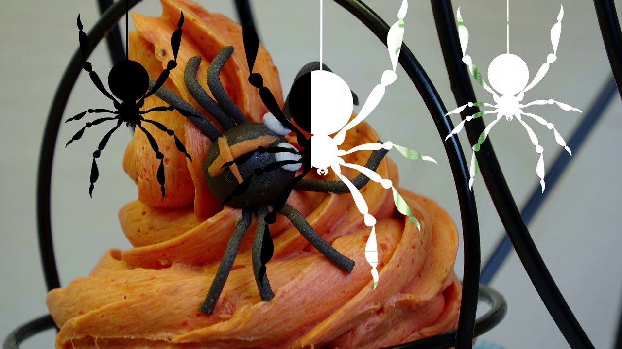 How to Make the Spider out of Fondant - YouTube