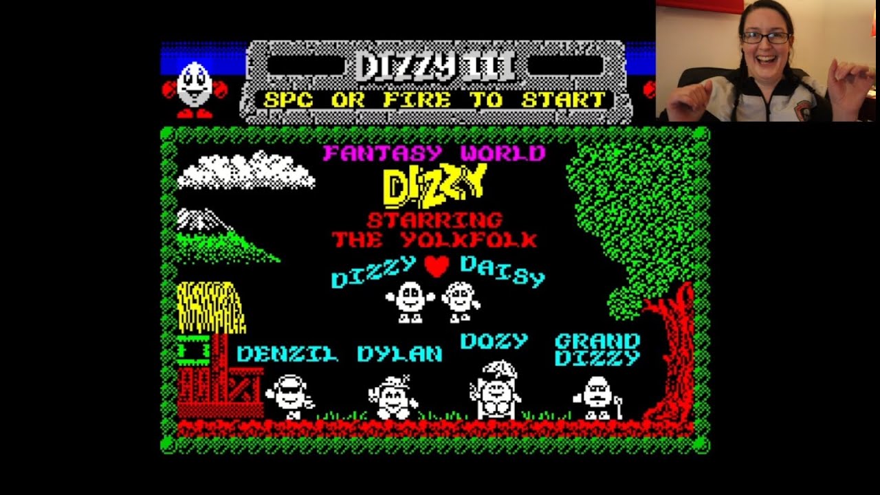 ZX Spectrum retro blind play: Fantasy World Dizzy - YouTube