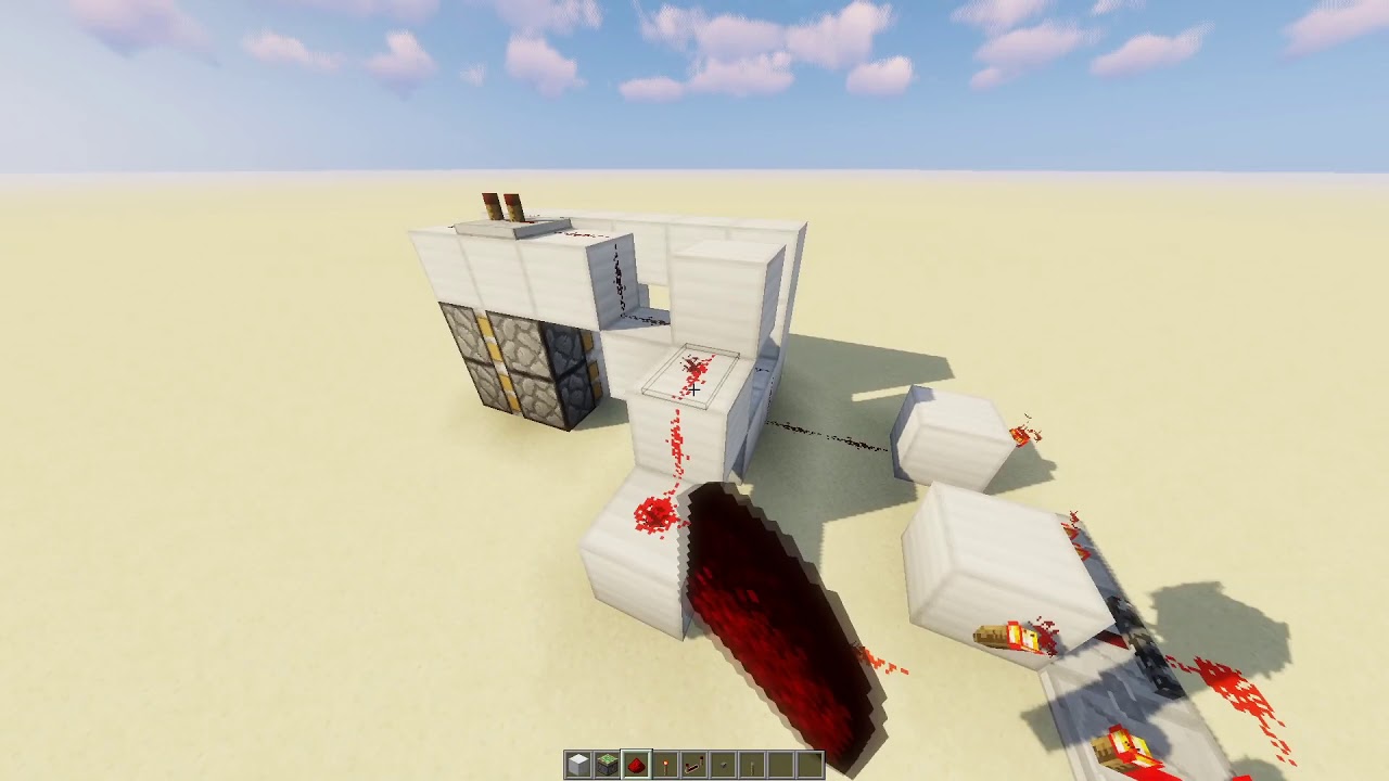 Minecraft Java Edition 1.16.2 - 1x2 Piston Door With Buttons Tutorial ...