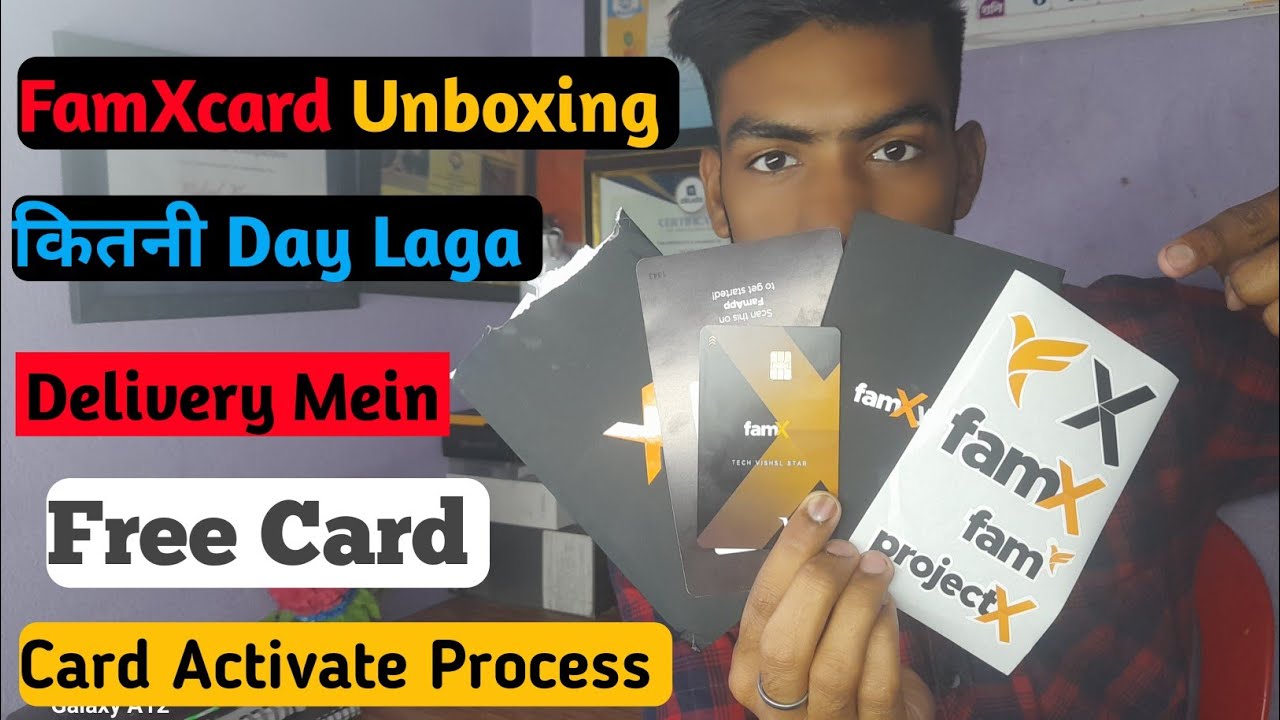 FamXcard Card Unboxing || Card Activate Process || Free Card - YouTube