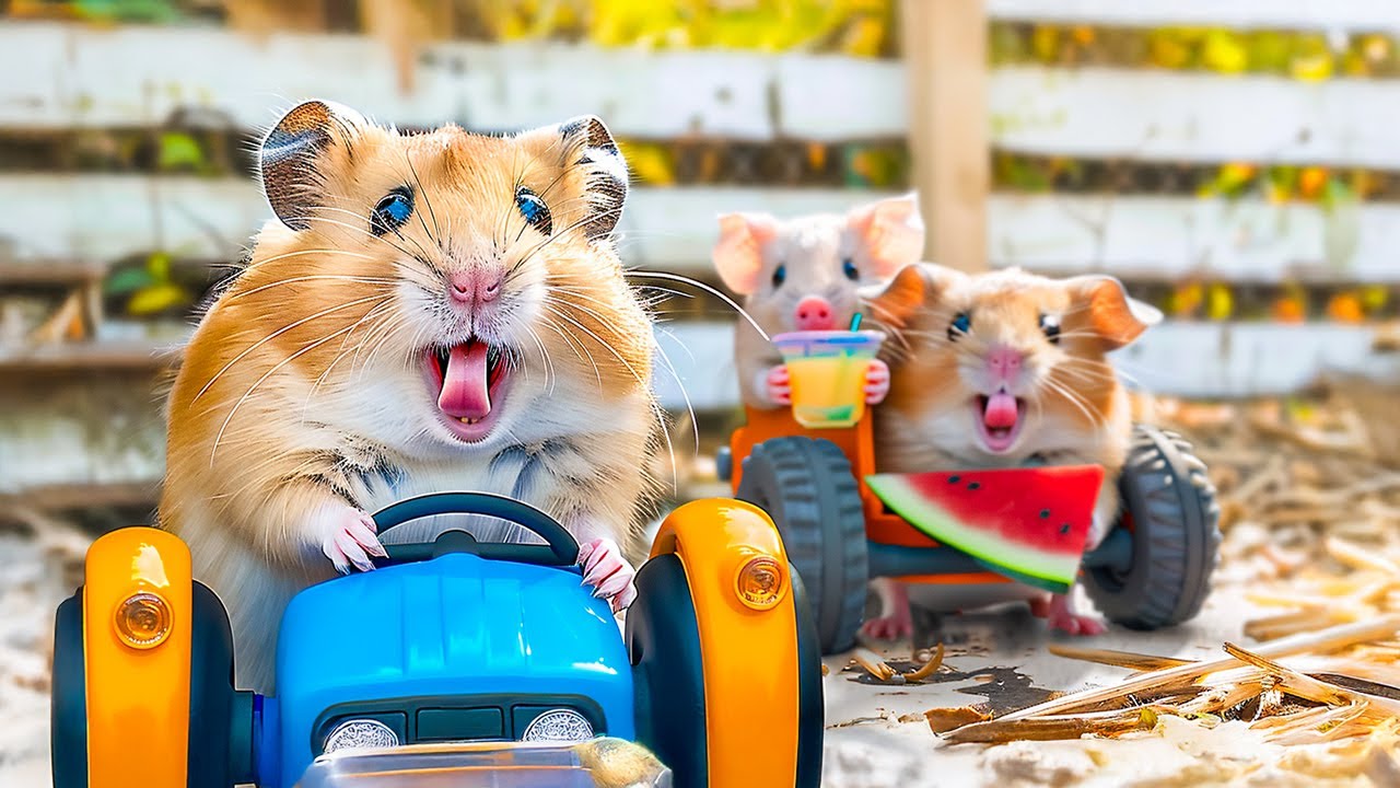 The Thrilling Adventure of a Hamster Escaping the Park Rainbow Maze ...