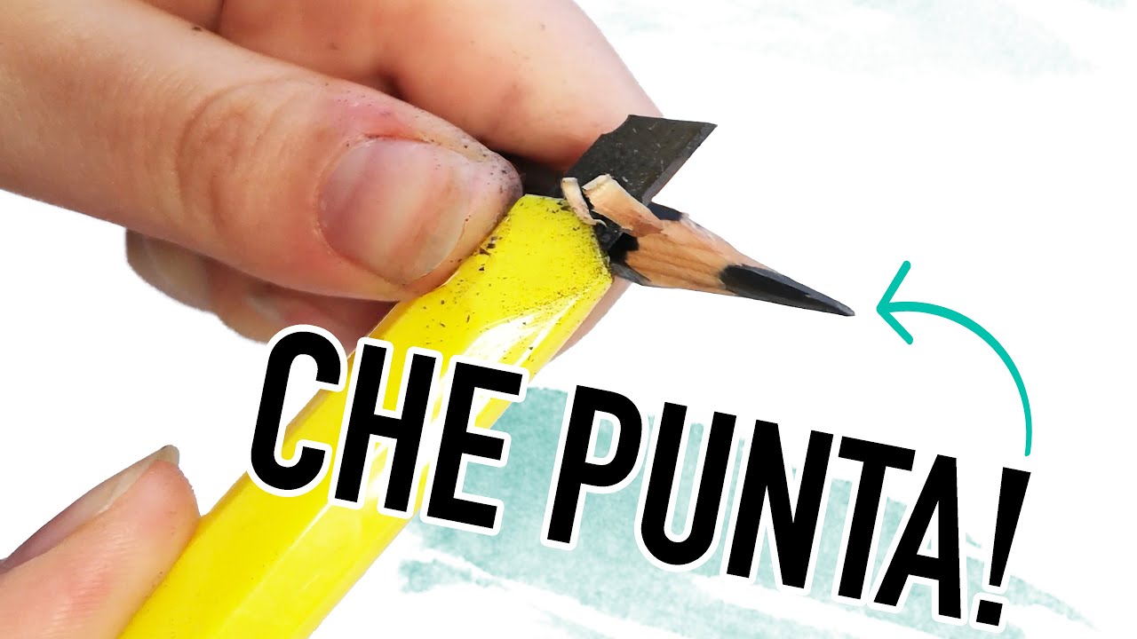 COME FARE LA PUNTA ALLA MATITA CON IL TAGLIERINO 🚫No temperino!! Punta ...