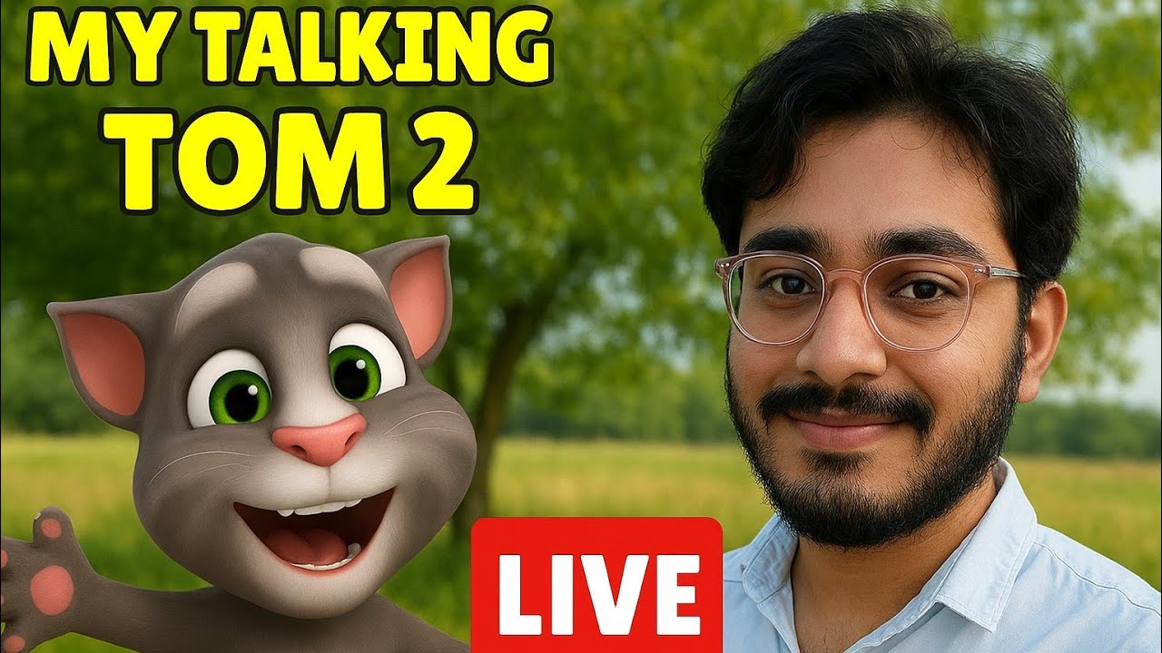 Playing My Talking Tom 2 Live| Fun Reactions, Mini Games & Level Up ...
