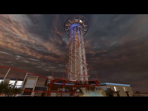 Skyscraper Roller Coaster Unveils Track - YouTube
