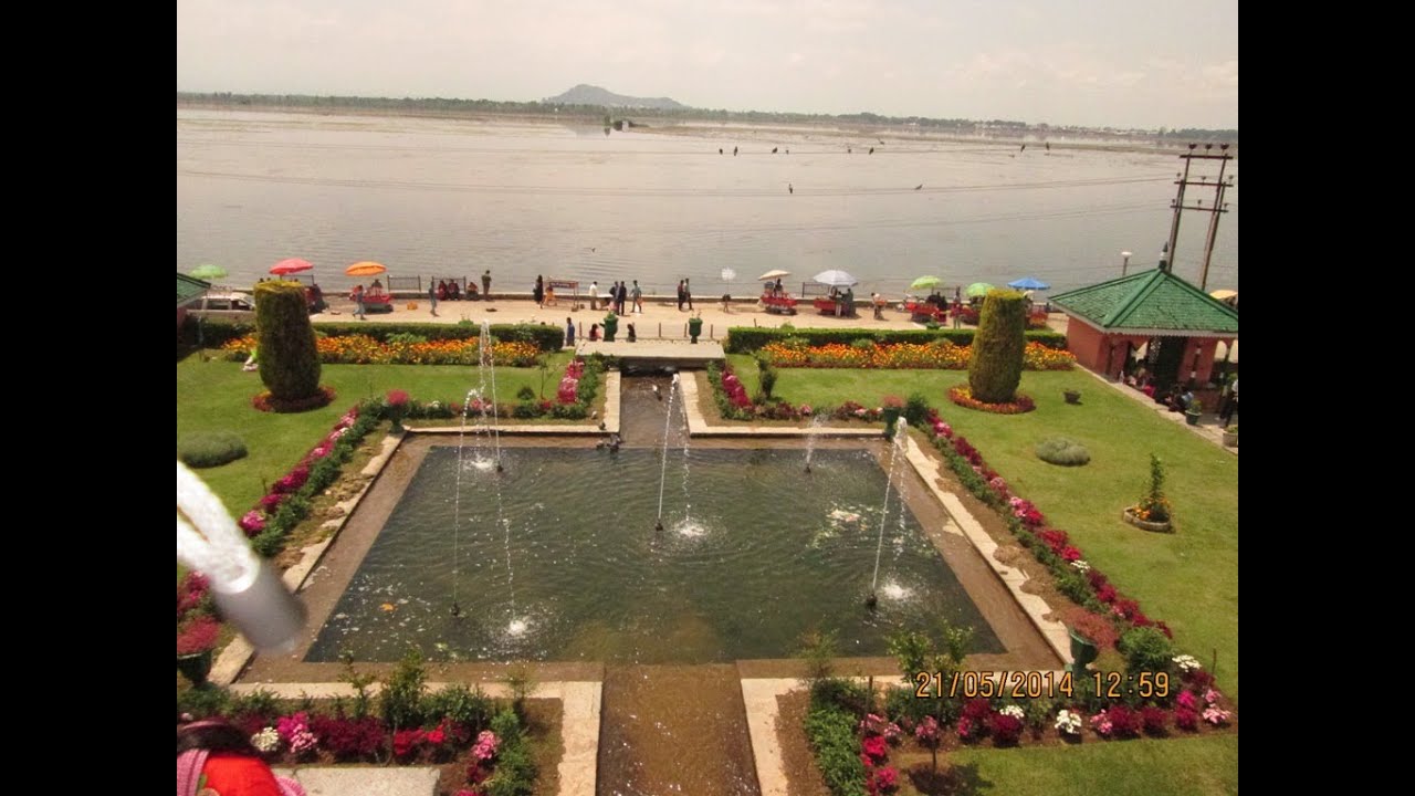 Nishat Bagh - Second Largest Mughal Garden in Kashmir, India - YouTube