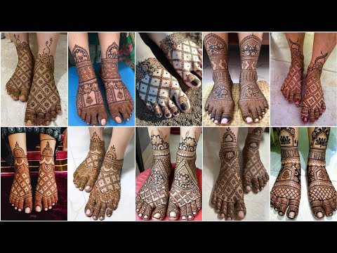 Leg mehndi design ideas - Bridal legs mehndi design - Wedding mehndi