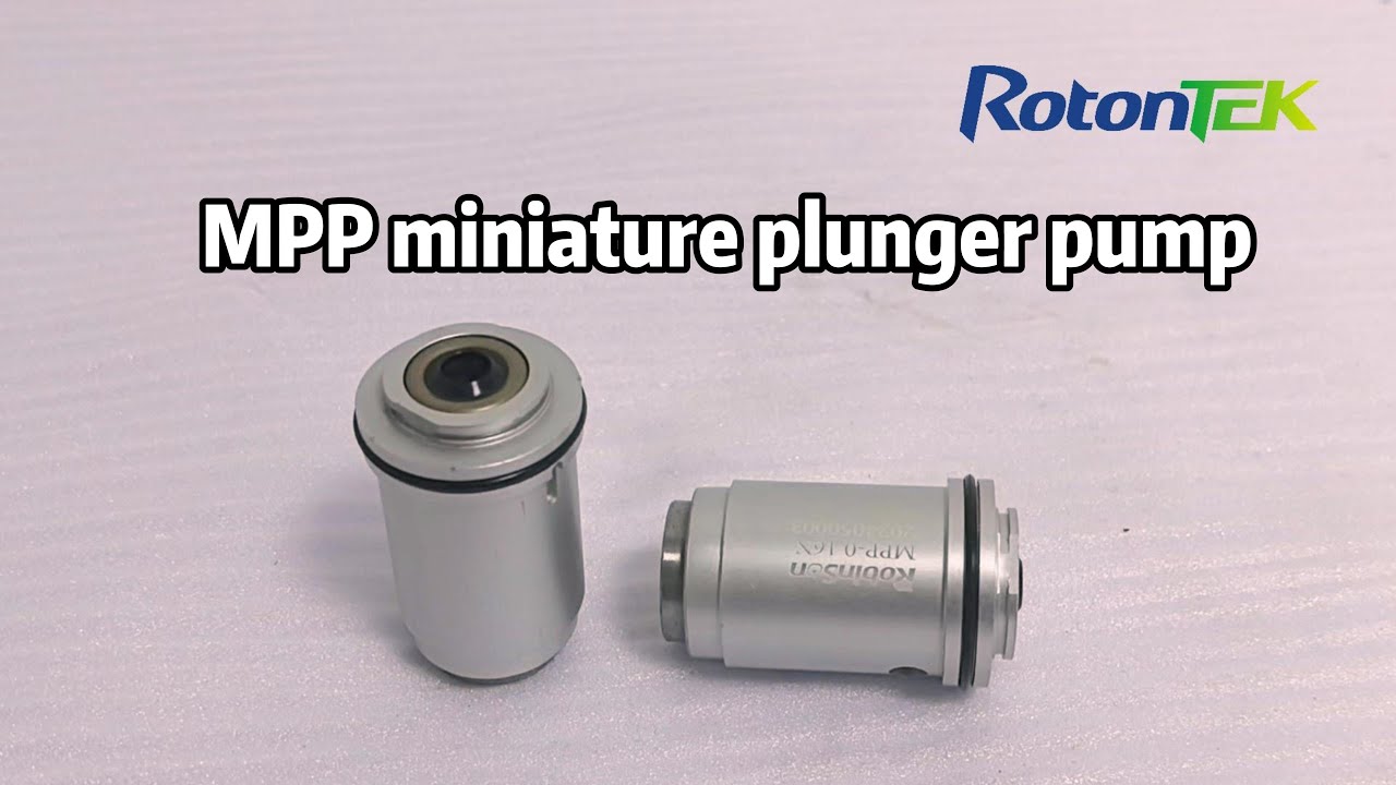 MPP miniature plunger pump - YouTube