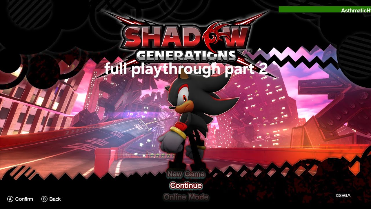 Shadow Generations Full Livestream play through Part 2 - YouTube