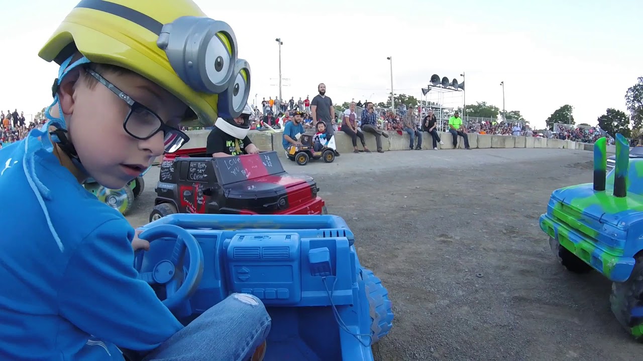 Fulton County Fair Power Wheels Demo Derby 2019 - YouTube