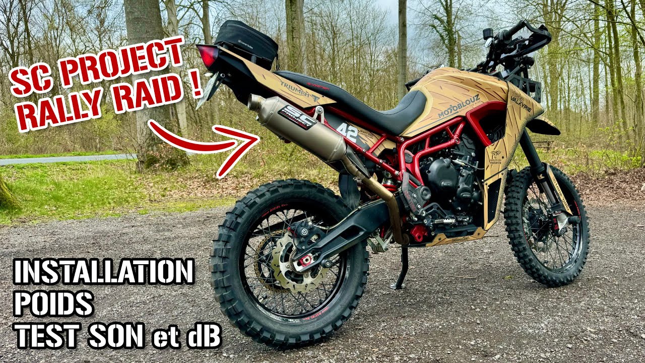 J'installe un échappement SC PROJECT RALLY RAID sur ma Tiger 900 ...