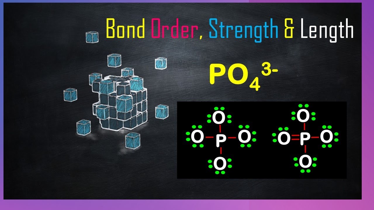Bond order, strength and length of PO4 3- - YouTube