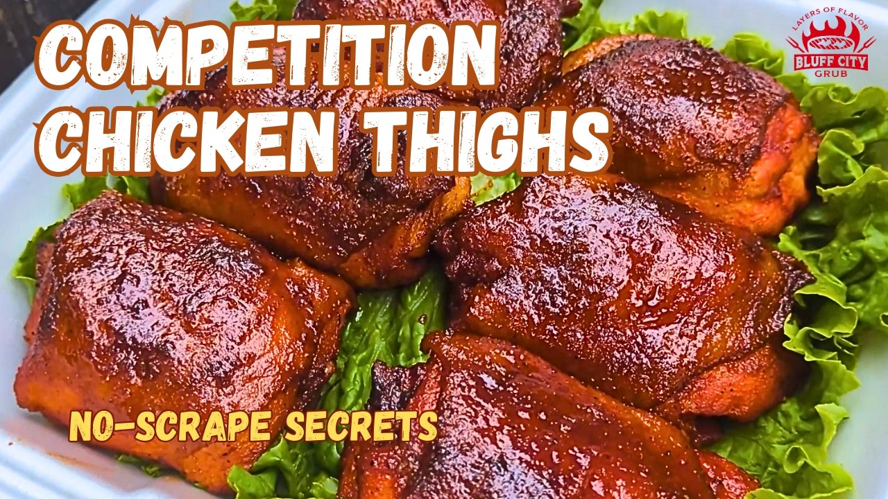 How to Cook Competition BBQ Chicken Thighs on an Offset Smoker | Juicy ...