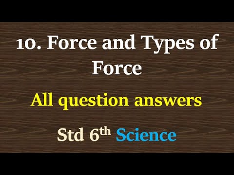 force and types of force question answers class 6 science | force and ...