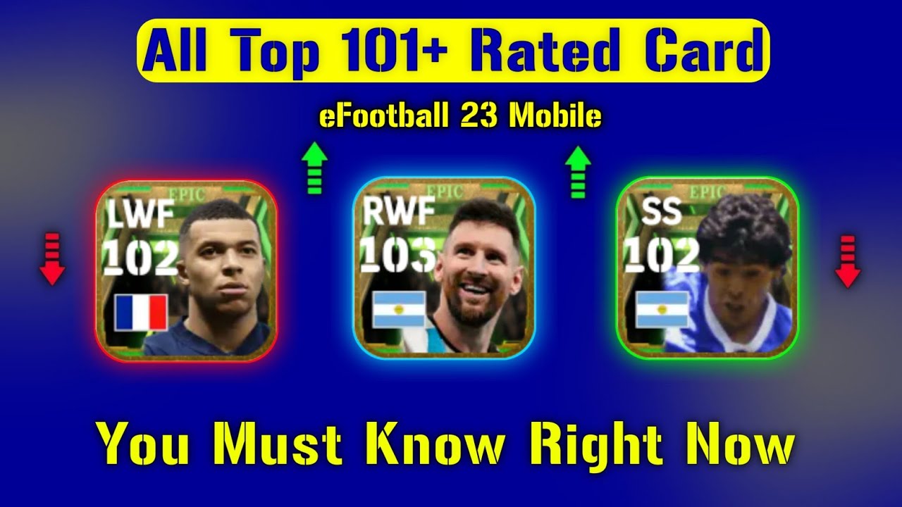 All 101+ Rated Card In eFootball 23 Mobile 🔥 - YouTube