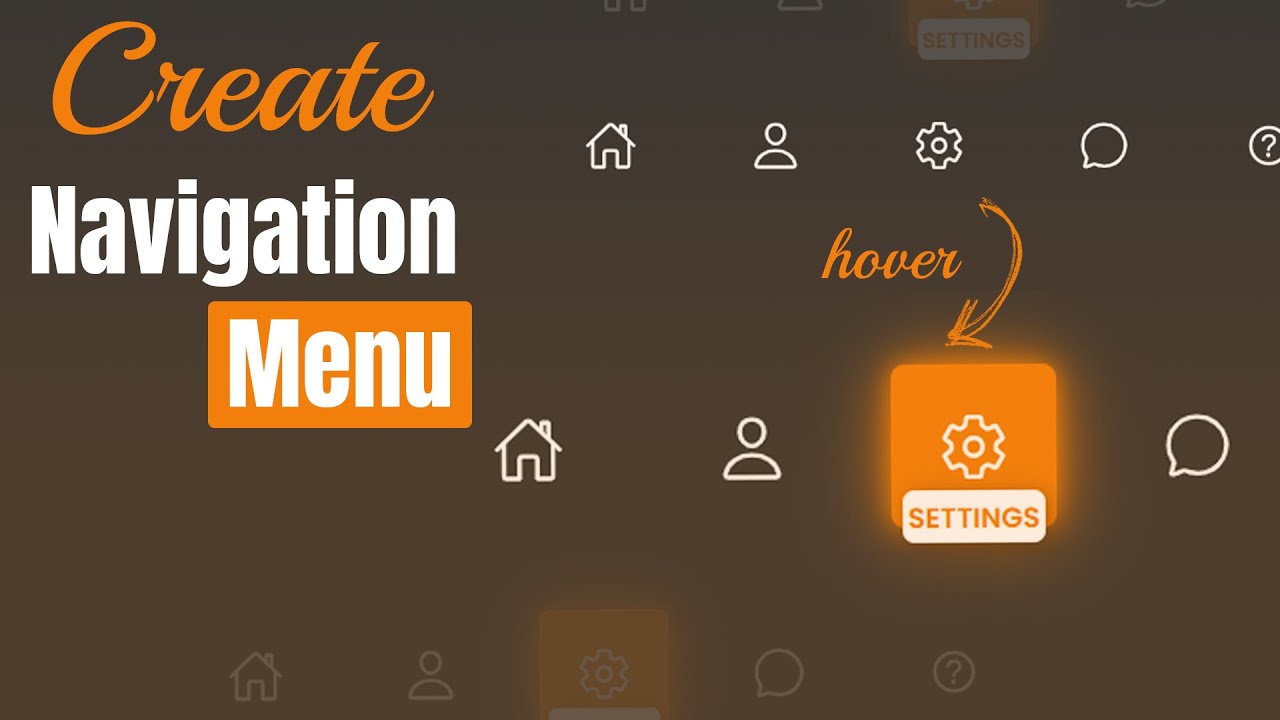How To Create Navigation Menu With (HTML - CSS) - YouTube