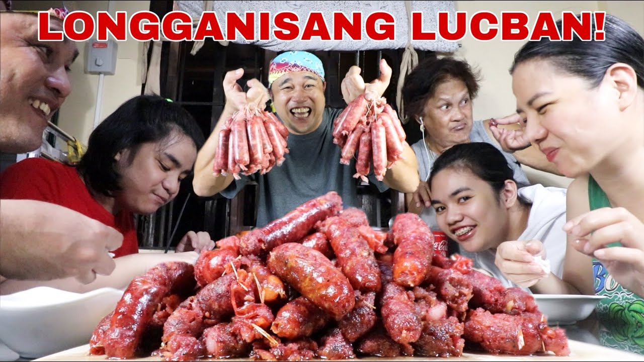 INDOOR COOKING | LUCBAN LONGGANISA ANG SARAP! + MUKBANG | FILIPINO FOOD ...