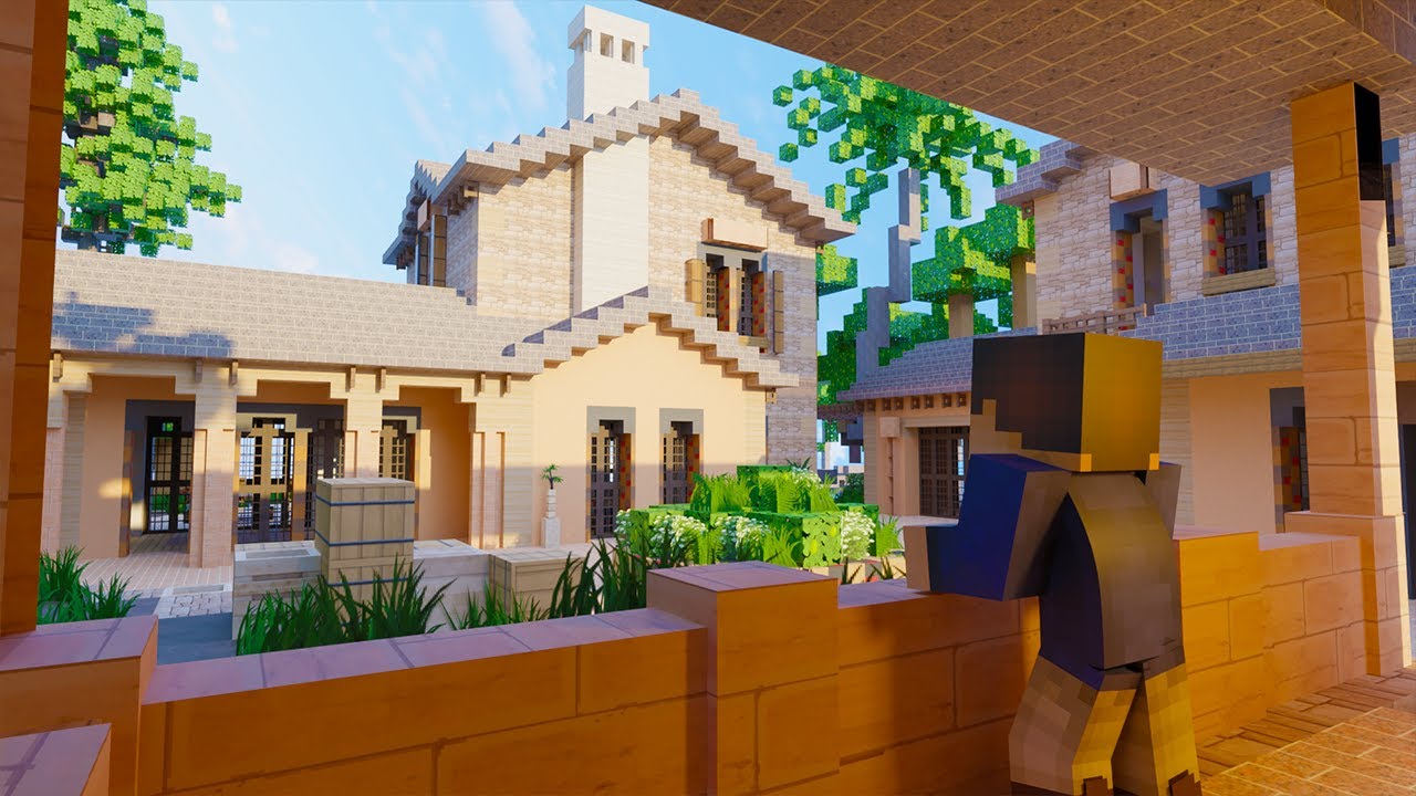 Minecraft Timelapse - American European House (4k, Relaxing, Download ...