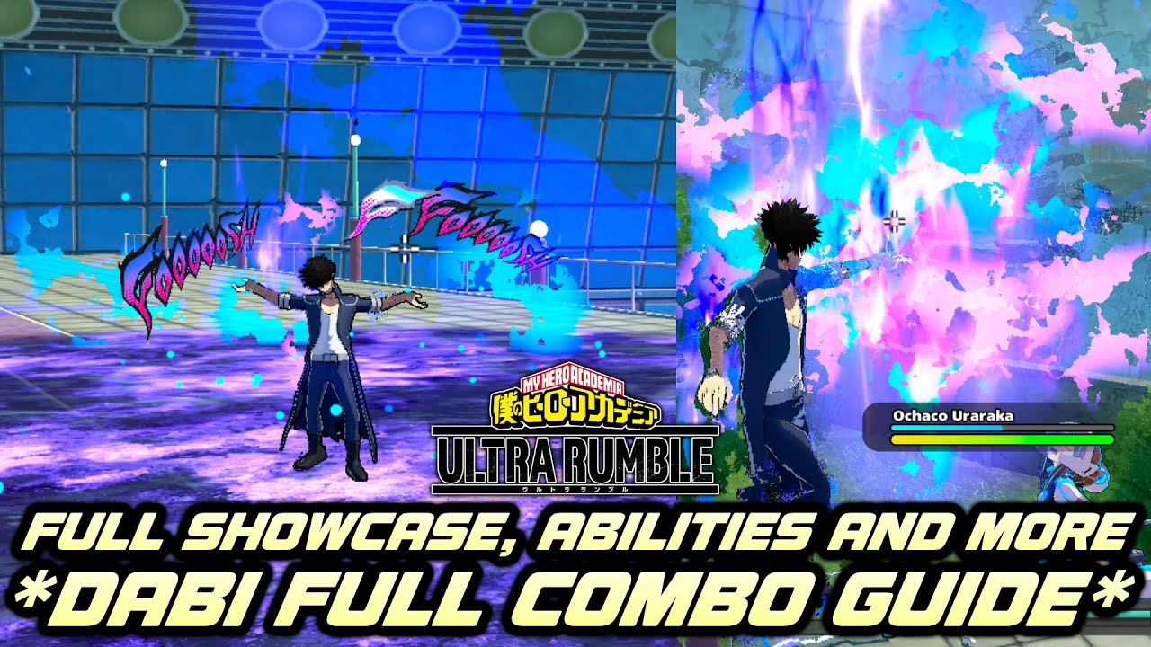 FULL DABI QUIRK SET COMBO GUIDE IN MY HERO ULTRA RUMBLE!! - YouTube