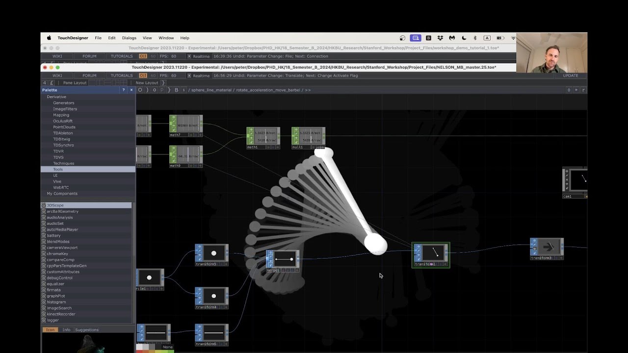 Combining rotation and linear acceleration from an IMU to drive motion in TouchDesigner - YouTube