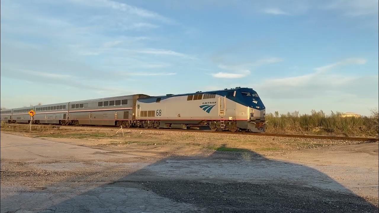 AMTK 68 Leads Texas Eagle 21 SouthBound Near Round Rock - YouTube