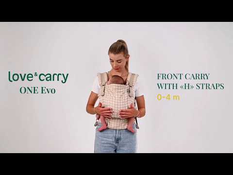ONE Evo baby carrier  Front carry with H straps (0-4 m)