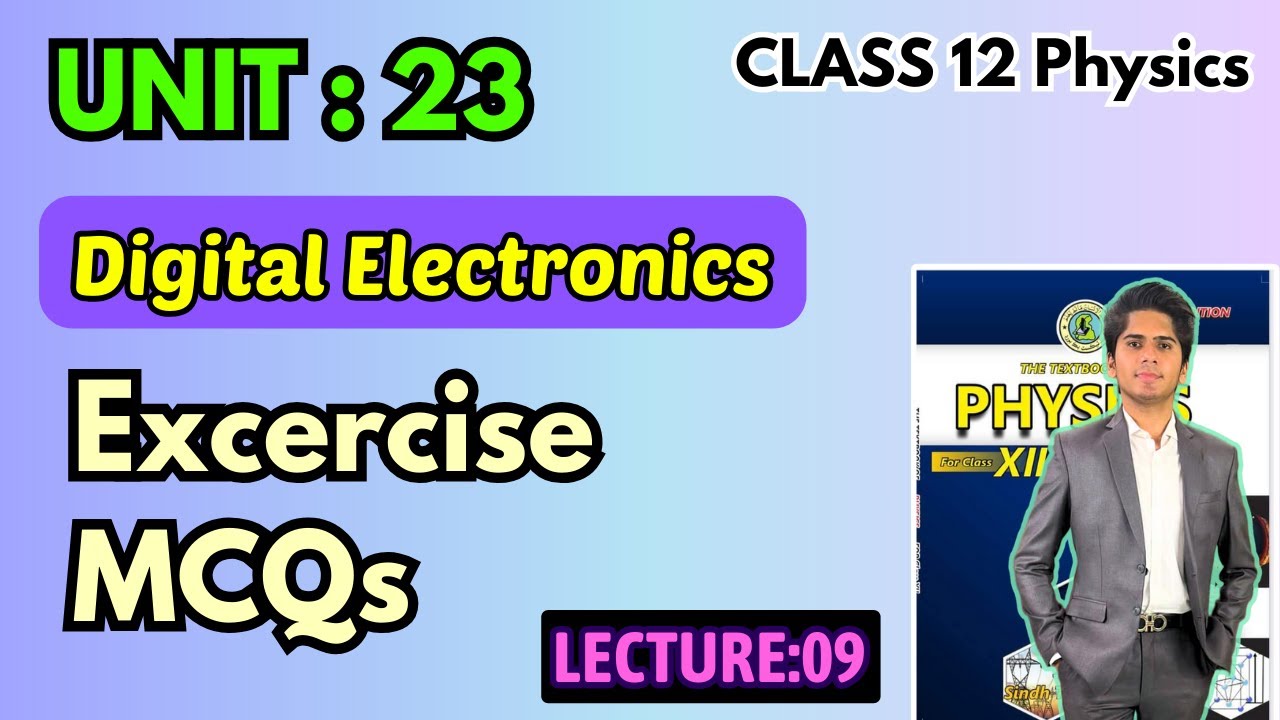 Excercise MCQs || Chapter 23 Digital Electronics | Class 12 Physics ...